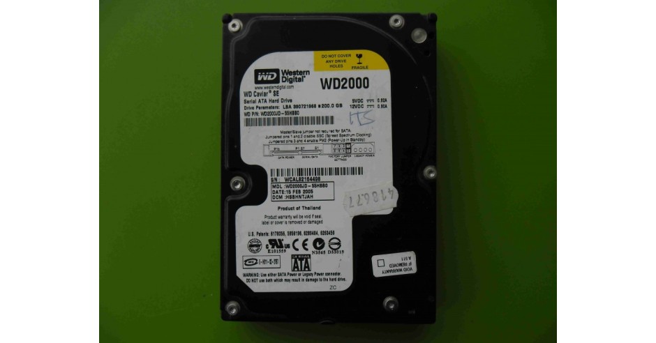 HDD 200GB Western Digital WD2000 SATA - DEFECT | arhiva Okazii.ro