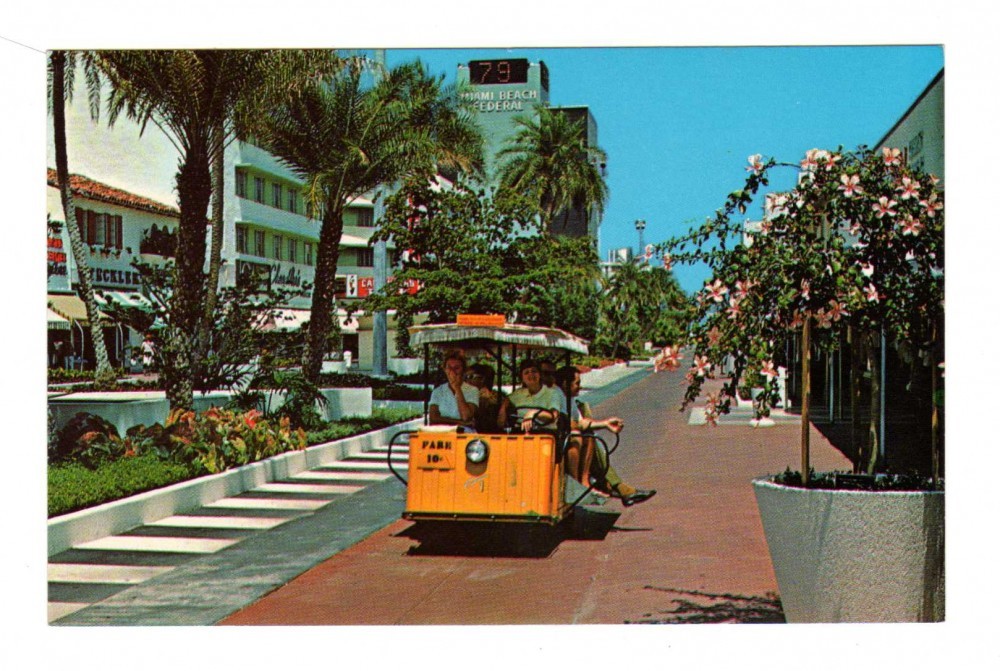 MIAMI BEACH- PROMENADA LINCOLN, VAGONET PENTRU CUMPARATURI | arhiva ...