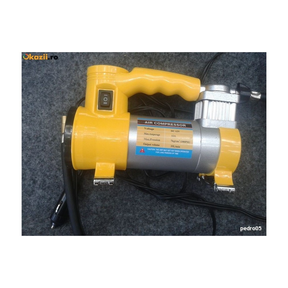 Compresor Auto priza bricheta masina de umflat roti mingii saltele ...