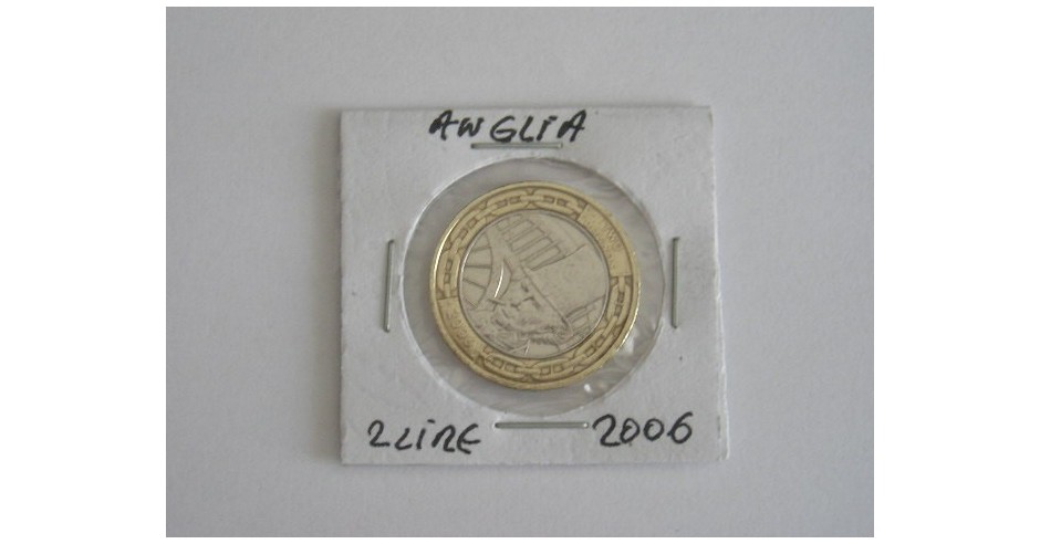 CMS1 - MONEDA ANGLIA - 2 LIRE STERLINE EMISA IN ANUL 2006 - OMAGIALA ...