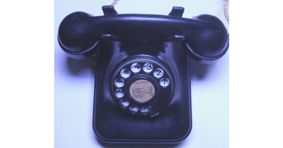 telefon vechi bachelita cu disc anii 50 | arhiva Okazii.ro