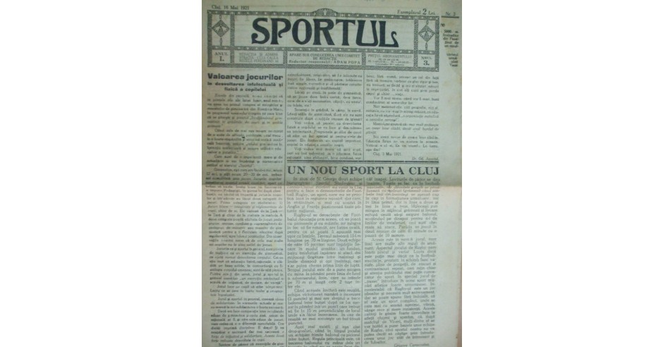 Sport Cluj Kolozsvar 1921 16 mai ziar sportiv | Okazii.ro