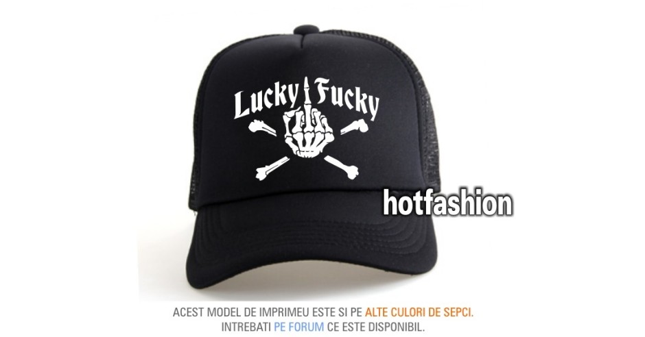SAPCA, SEPCI TRUCKER, cu plasa, snapback - LUCKY FUCKY - e x c l u s i ...