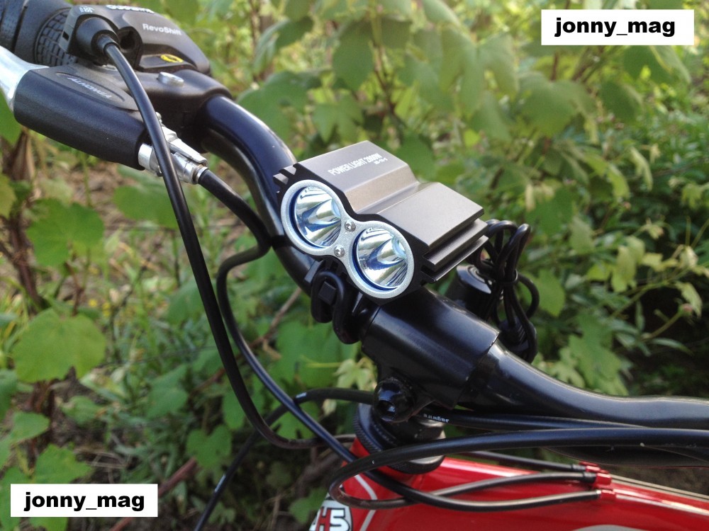 Far Bicicleta POWER LIGHT MX-F09-T6 cu 2 Leduri CREE T6 (Gama ...
