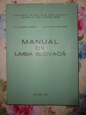 Manual de limba slovaca (tiraj-139 exemplare)/ carte litografiata-Maria ...