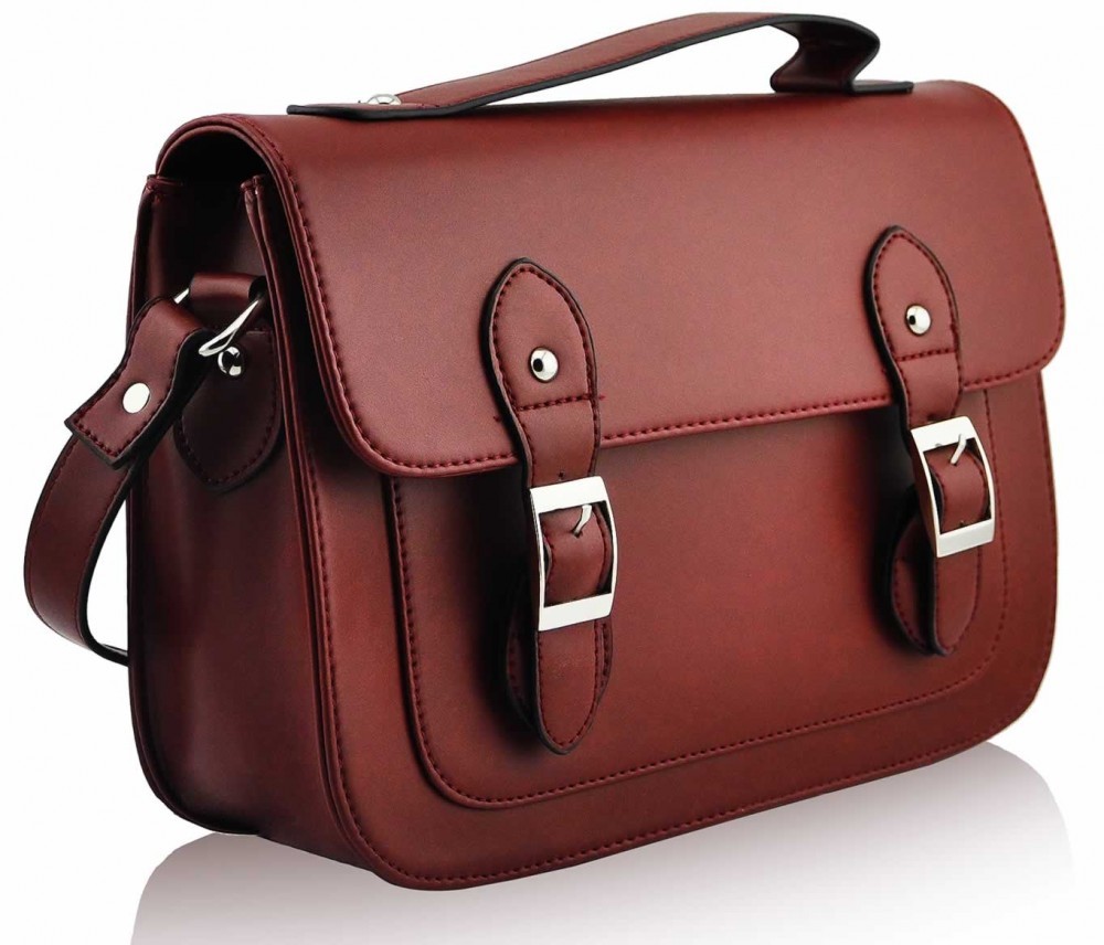 Geanta dama burgundy casual tip postas-genti dama ieftine online ...
