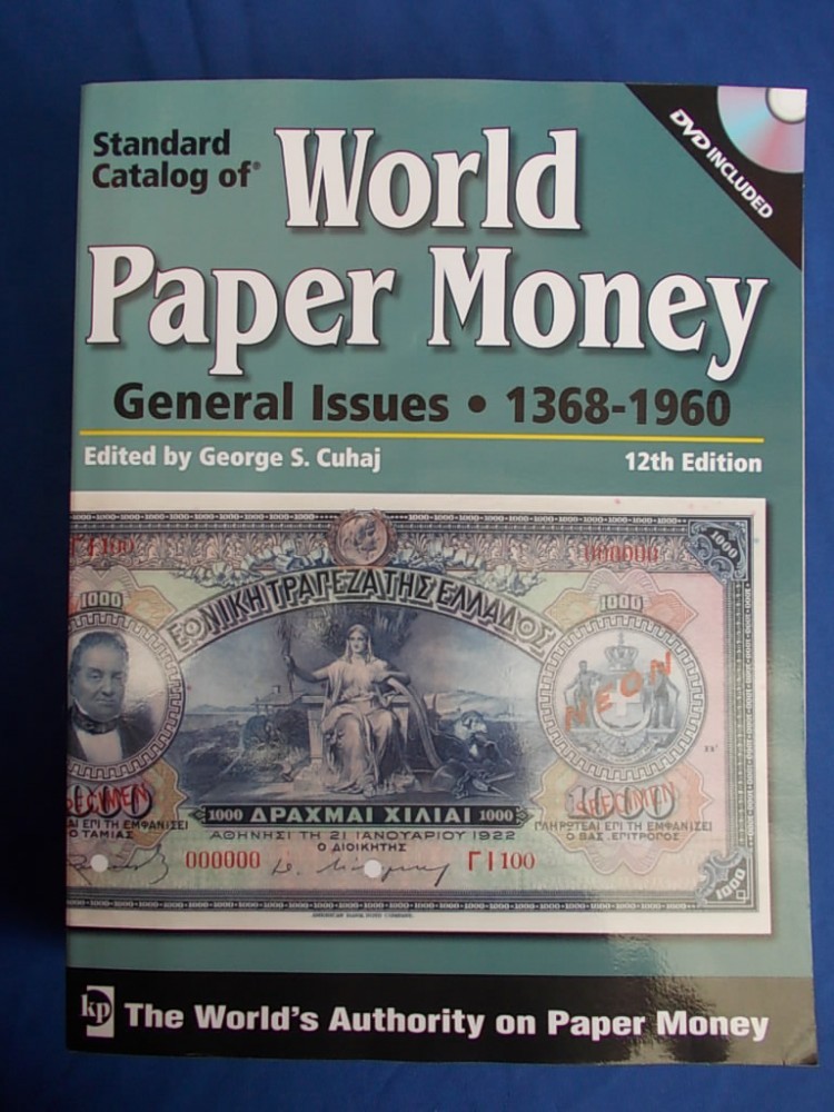 CATALOG BANCNOTE * WORLD PAPER MONEY :1368-1960 -ED 12-A KRAUSE-2008 ...