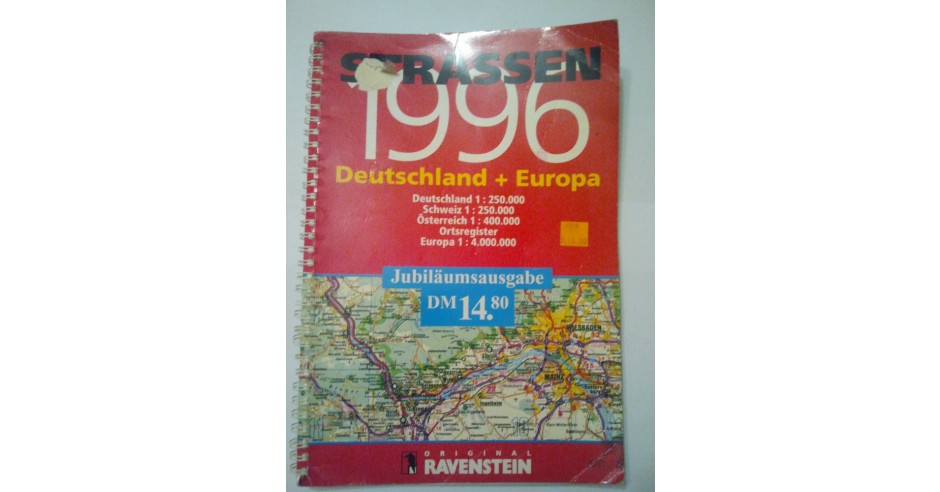 STRASSEN 1996 DEUTSCHLAND + EUROPA - HARTA RUTIERA GERMANIA + EUROPA ...