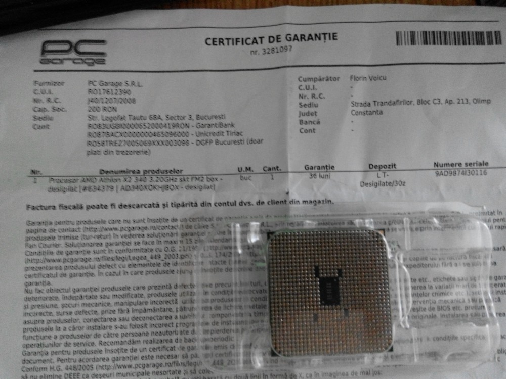 Amd Athlon x2 340 3.2 Ghz Turbo Core | arhiva Okazii.ro