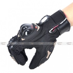 Manusi moto enduro motocicleta cu protectii probiker textil negru M si ...