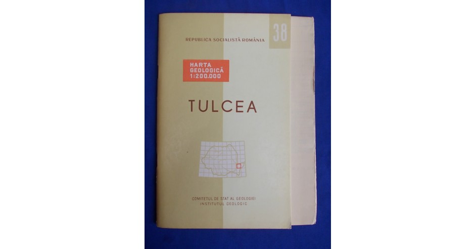 TULCEA * HARTA GEOLOGICA :SCARA 1:200.000 - INSTITUTUL GEOLOGIC - 1968 | arhiva Okazii.ro