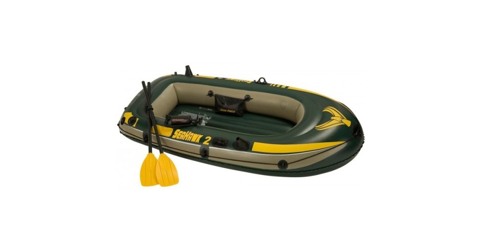 Barca gonflabila Seahawk II 2 persoane Intex 68347, cu vasle si pompa ...