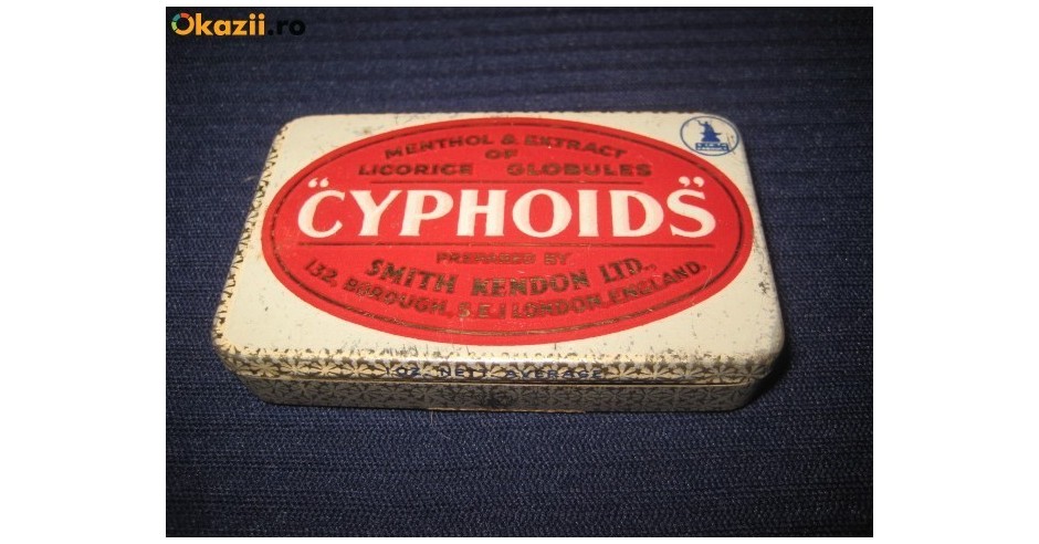 CUTII MEDICAMENTE Vechi. CYPHOIDS-Smith Kendon-Cutie medicamente veche ...
