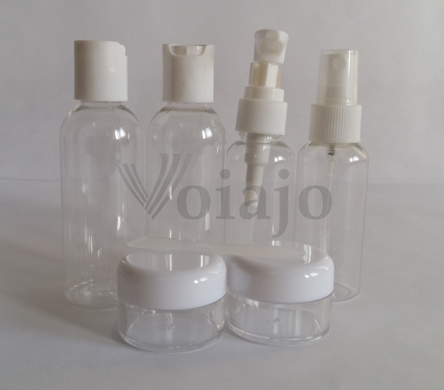 Set 6 recipiente plastic pentru lichide | arhiva Okazii.ro