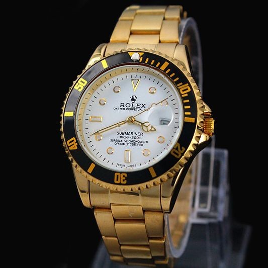 CEAS ROLEX SUBMARINER GOLD&WHITE-SUPERB-PRET IMBATABIL-CALITATEA 1-POZE ...