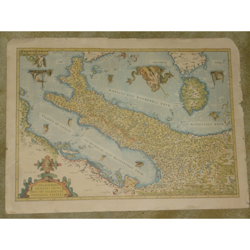 Harta veche a Italiei | arhiva Okazii.ro