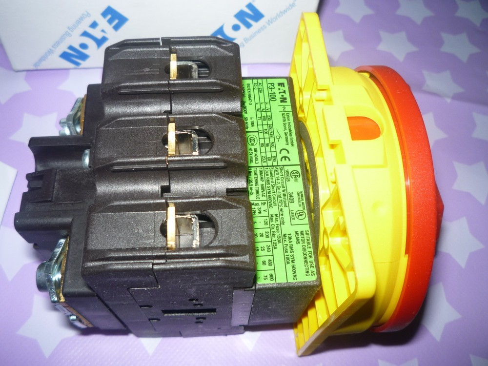 INTRERUPATOR GENERAL DE 100A,SEPARATOR TRIFAZAT P3-100/EA/SVB EATON ...