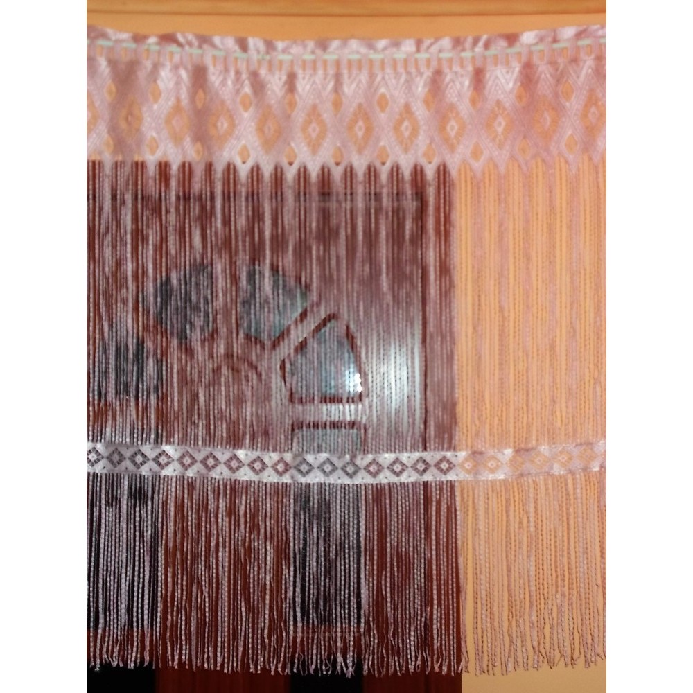 Perdele franjuri culoare ROZ 1,2m /1,2m | Okazii.ro