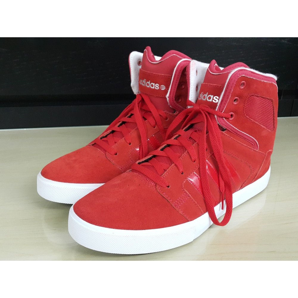 Adidasi originali barbati ADIDAS_din piele, 42, Rosu, Piele naturala ...