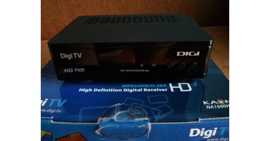DiGi TV receptor HD cablu DVB/C KAON NA1600HD receiver digital, USB ...