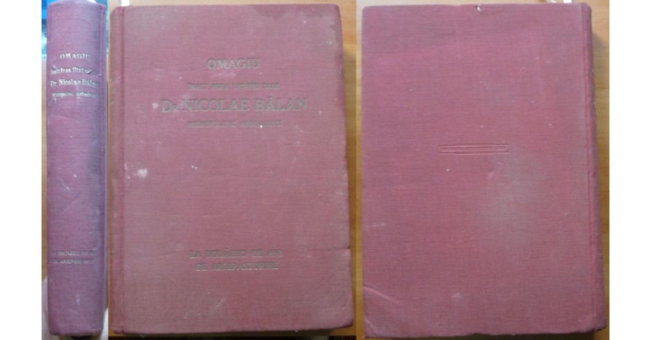 Omagiu Dr. Nicolae Balan ,Mitropolitul Ardealului , 1940 ,cu autograful ...