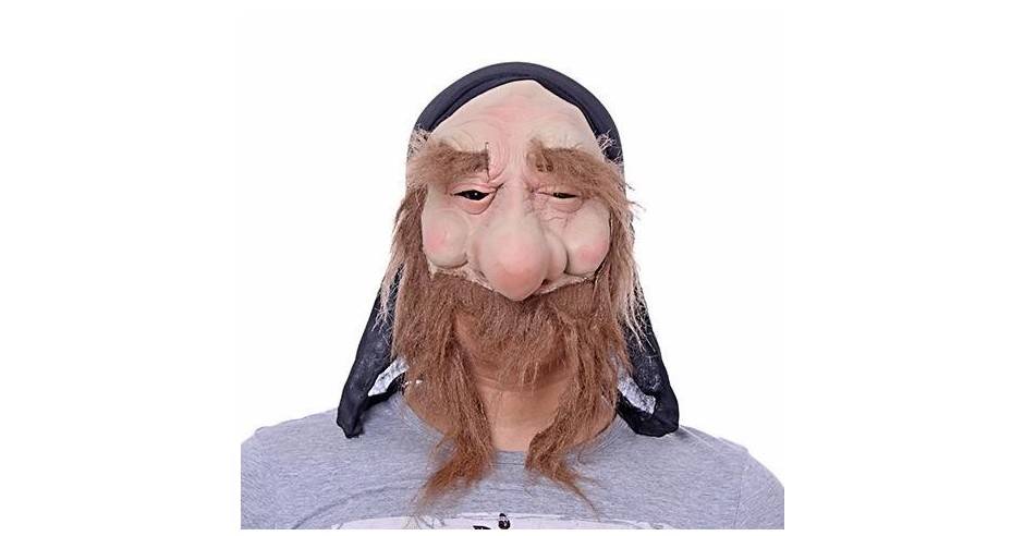 Masca realista om batran mos dwarf viking Halloween petrecere bal ...