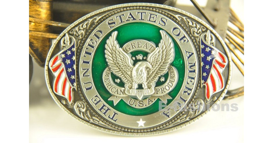 Catarma pafta steag America USA SUA catarame paftale pt. curea +CADOU ...