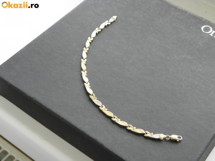 BRATARA AUR 14K, 5 GR / Bratara aur 14k marcaj / Aur galben & alb ...