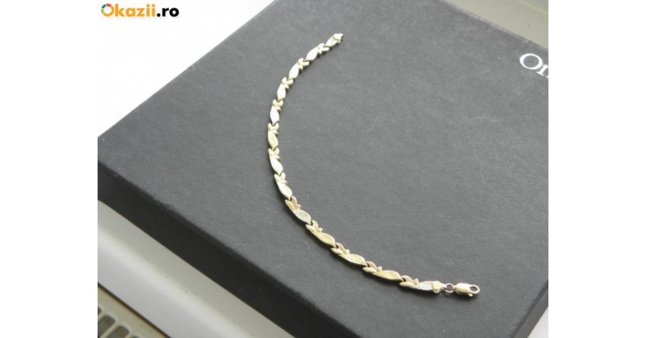 BRATARA AUR 14K, 5 GR / Bratara aur 14k marcaj / Aur galben & alb ...
