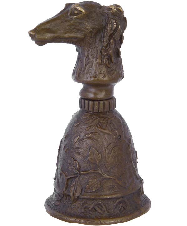 CLOPOT DE BRONZ DE MANA CU CAINE(statueta bronz) | arhiva Okazii.ro