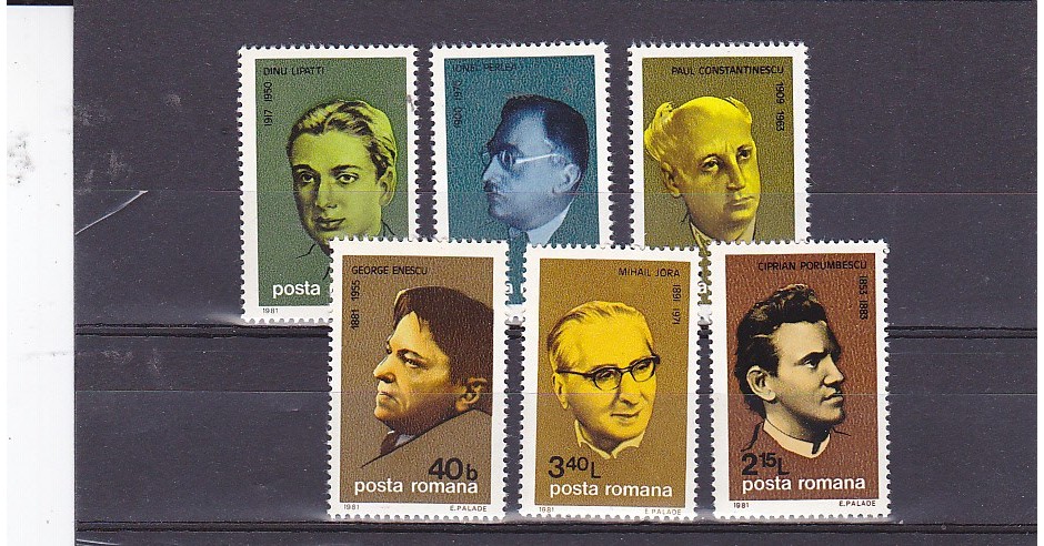 Romania, Compozitori ,nr lista 1042. | arhiva Okazii.ro