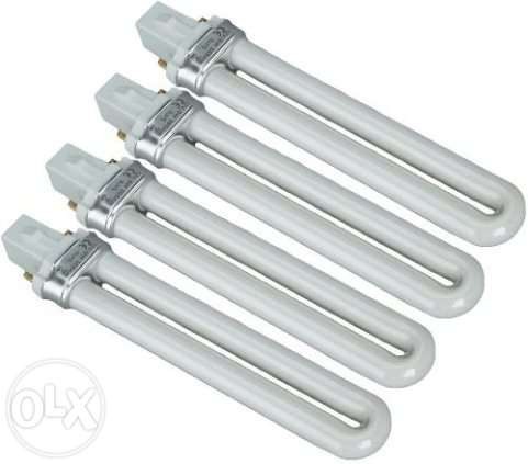 Set 4 becuri tip tub neon UV 9 Watt pentru lampa uv unghii false ...