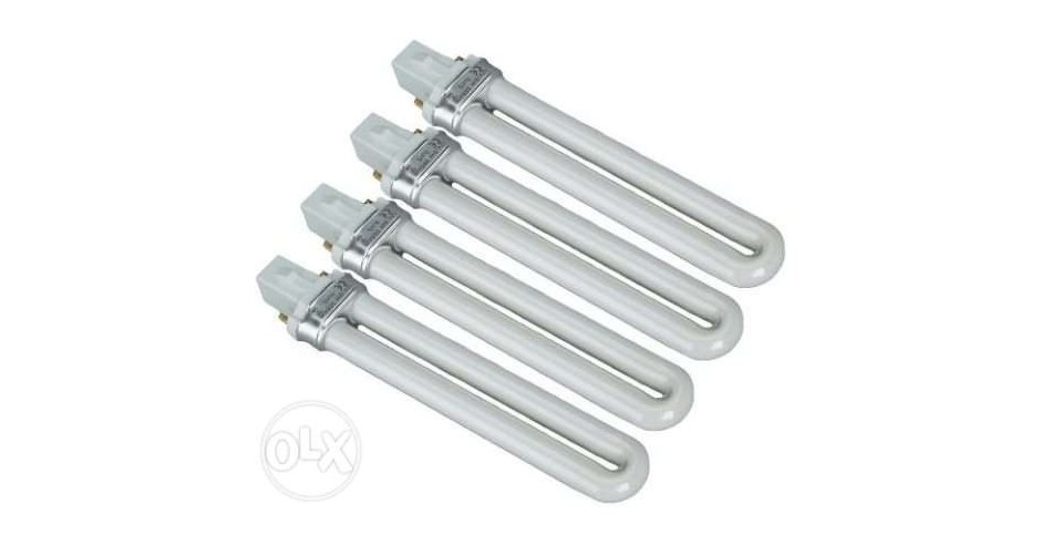 Set 4 becuri tip tub neon UV 9 Watt pentru lampa uv unghii false ...