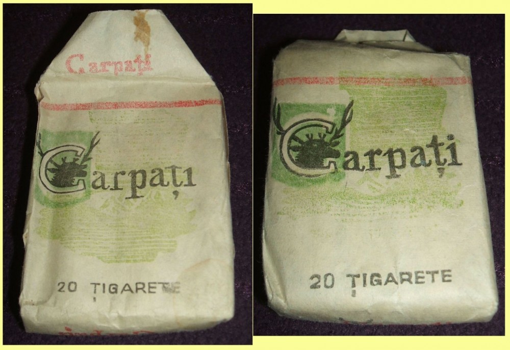Pachet tigari Carpati, Intreprinderea Tigarete Iasi, Epoca de Aur ...
