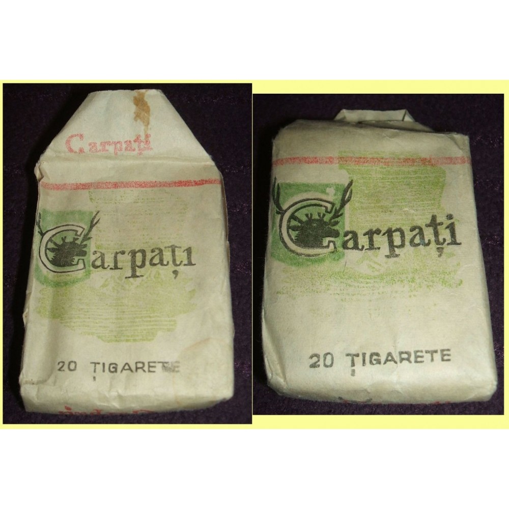 Pachet tigari Carpati, Intreprinderea Tigarete Iasi, Epoca de Aur ...