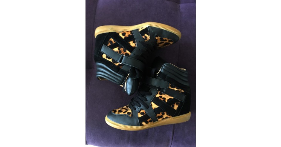 Snickers Adidasi Pantofi cu platforma Animal Print Zara 39-40 | arhiva ...