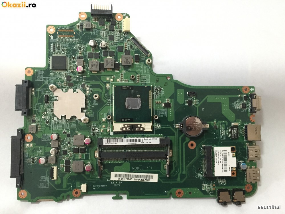 Placa De Baza Acer Aspire 5349 5749 - DA0ZRLMB6D0 Model: ZRL | arhiva ...