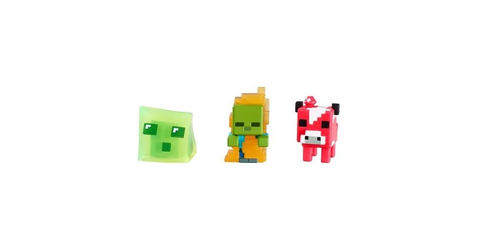 Set 3 Figurine Minecraft Mooshroom Zombie & Slime Series 3 | arhiva ...