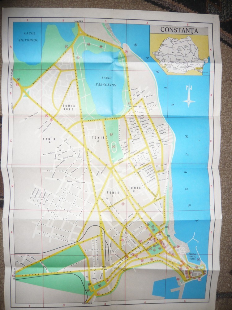 Harta- Ghid Turistic -Constanta - Oficiul National de Turism Litoral ...