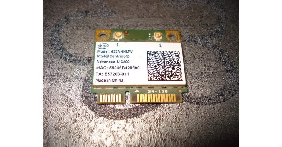 Modul WiFi laptop Intel Centrino Advanced N 6200 dual band 2.5 / 5 Ghz ...