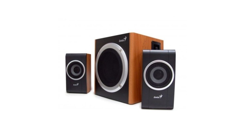 Sistem audio / Boxe Genius 2.1 SW-HF2.1 1200 Wood, 30W RMS Sunet ...