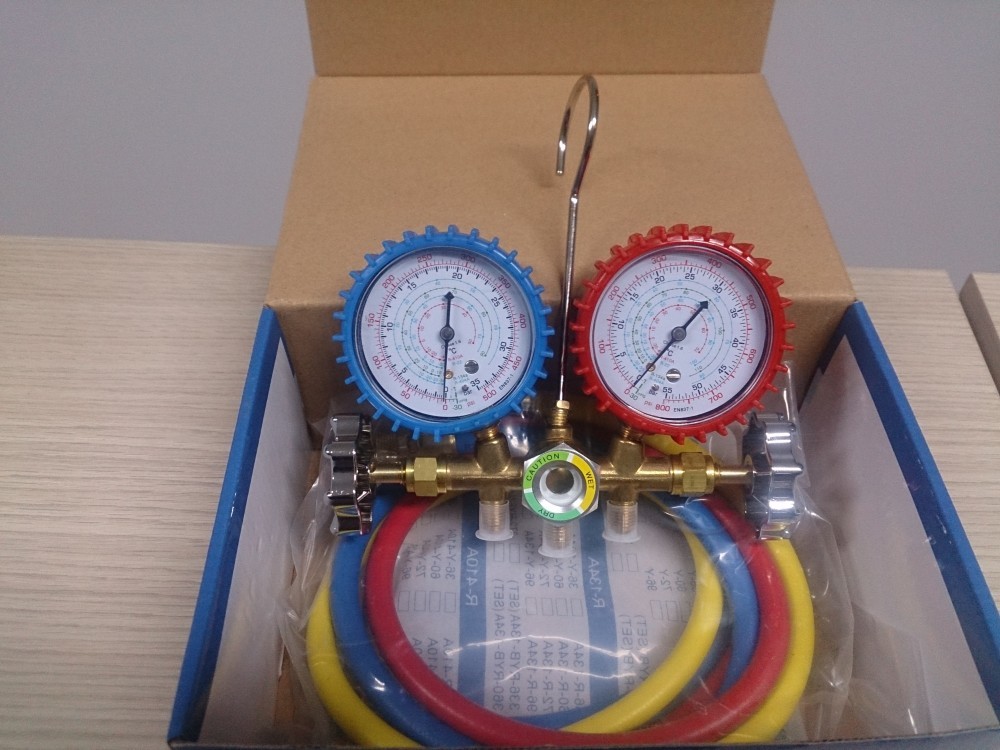 Manometre AC freon R134A R410A R22 R404 NOU + cuple auto pt freon ...