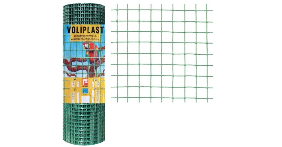 Plasa de gard zincata PVC Voliplast 1x10m 1.2x16x16mm | arhiva Okazii.ro