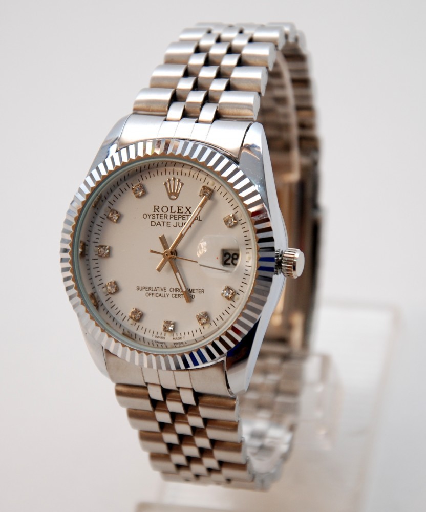 Ceas Rolex dama cu Afisare Data - Model cu strasuri + Cutie Cadou ...