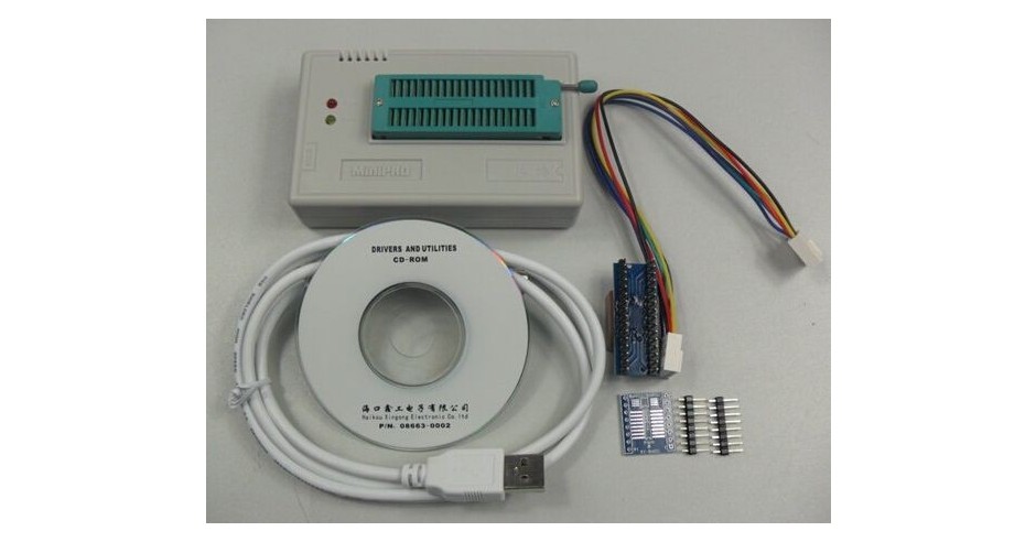 Programator universal TL866A cu interfata ICSP + 2 adaptoare bonus ...