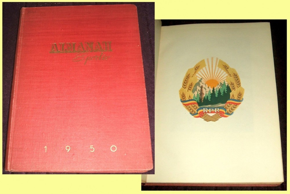 Almanah Sportiv 1950, sportul in RPR, ilustratii propaganda ...