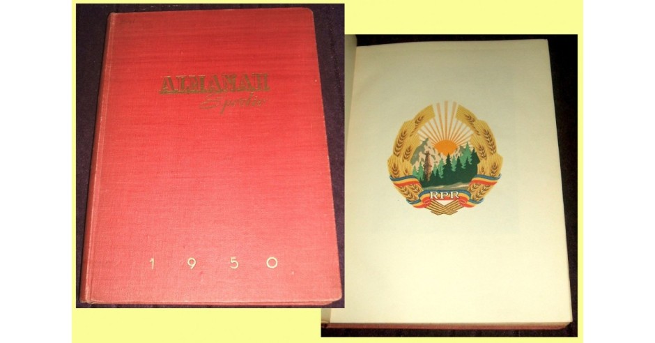 Almanah Sportiv 1950, sportul in RPR, ilustratii propaganda ...