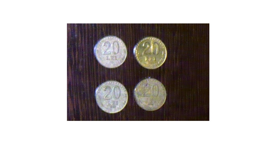 ROMANIA - LOT 4 MONEDE 20 LEI 1991, 1992, 1993, 1994 | arhiva Okazii.ro