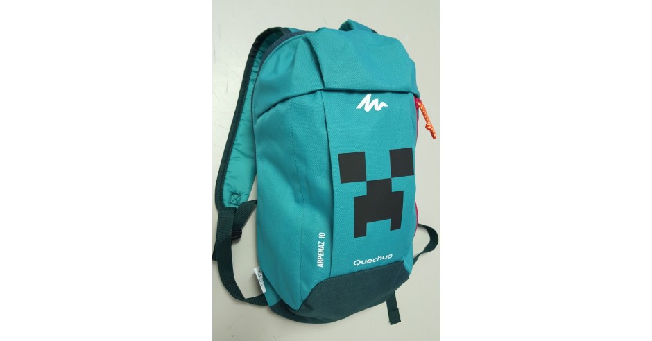 Ghiozdan Minecraft - Creeper -Rucsac Prescolari + 2 CADOURI: Breloc si ...