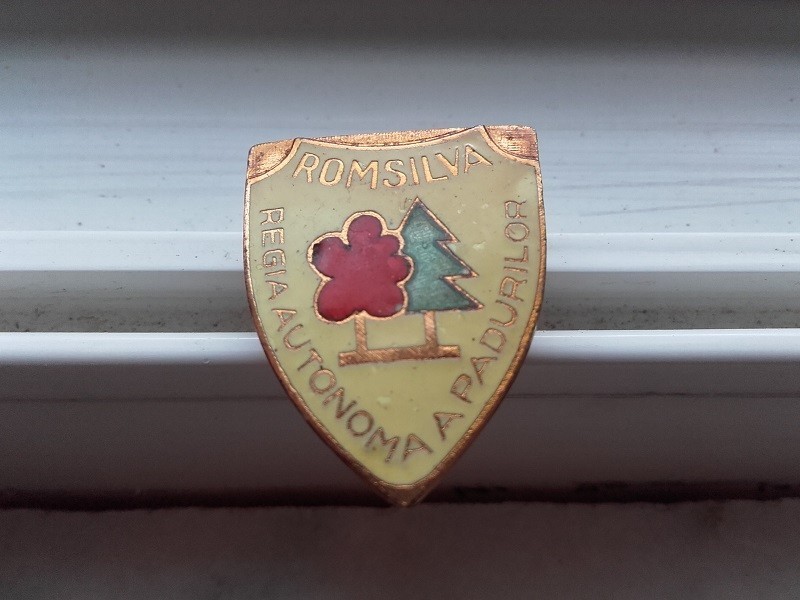 insigna rara ROMSILVA Regia Autonoma a Padurilor | arhiva Okazii.ro